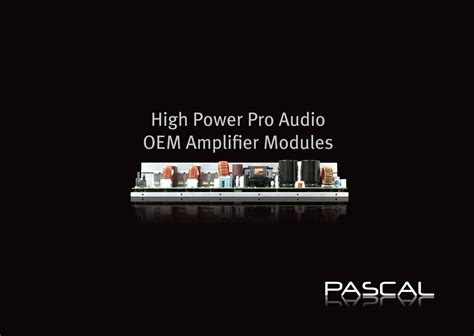 Pascal Audio Amplifier Modules At Nathan Dwyer Blog