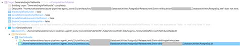 Dotnet Publish Linux Msbuild Generatebundle Task Does Not Include Assembly Metadata In Pe