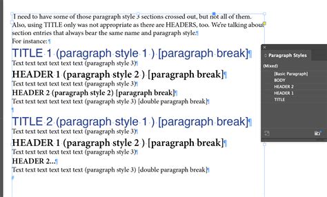 Solved Selecting All Text Between Paragraph Styles Adobe Community 14570941