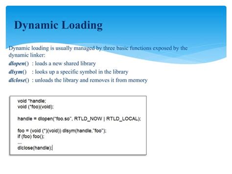 c shared libraries and loading ppt free download
