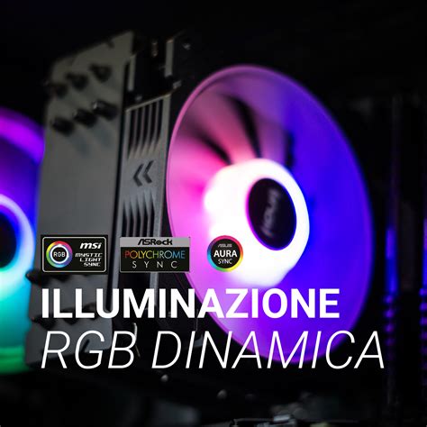 Tower Cpu Cooler Pwm Pin V Computer Pc Case Fan V Pin Argb Heat Pipes Radiator Cooling