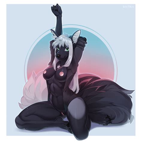 Rule 34 2021 5 Fingers Anthro Bastika Black Body Black Fur Breasts