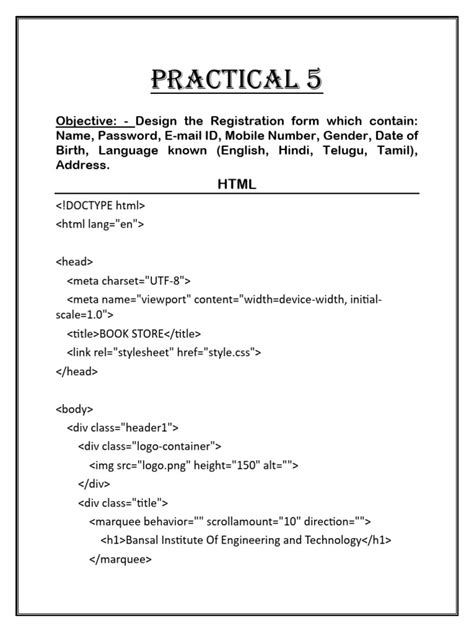 Webdevpractical5 Pdf System Software Design