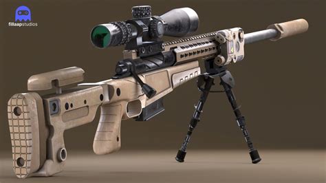 Mk13 Mod 7 Sniper Rifle Cgtrader