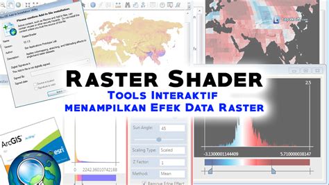 Raster Shader Tools Interaktif Display Efek Data Raster Lapak Gis