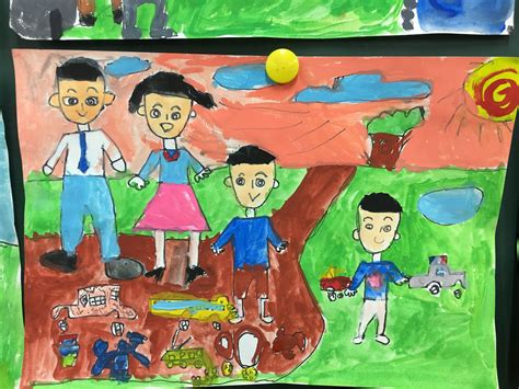 우리가족 그리기 그리기 1학년