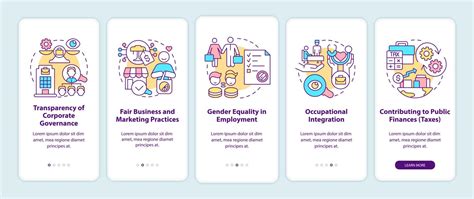 Csr Matters Onboarding Mobile App Page Screen Corporate Social