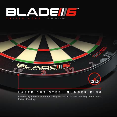 Buy Winmau Blade 6 Triple Core Carbon Dartboard from Darts Online