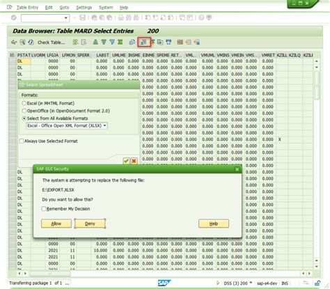 Sap Gui Stop Sap Gui Security Confirmation When Export Data Sap