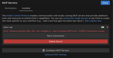 using cline to access the token api via mcp docs the graph