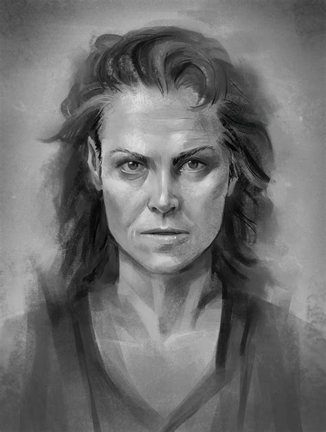 Artstation Sigourney Weaver Portrait Anaïs Ketterer Portrait Sigourney Sigourney Weaver