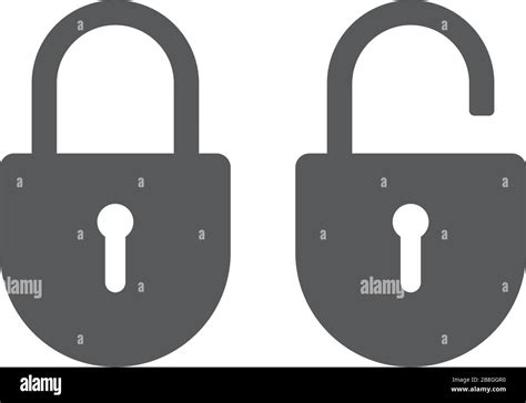 Security Lock Icon Flat Graphic Design Isolated On White Stock Vector Image Art Alamy