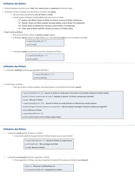 P6 Cours Python Les Fichiers Csv Json Pdf
