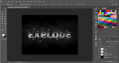 Exploding Text Effect In Photoshop Adobe Tutorial