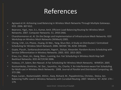 Ppt Wireless Mesh Networks Cross Layer Scheduling Powerpoint