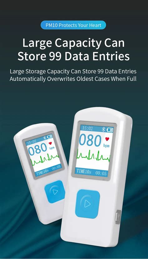 Contec Pm10 Portable Heart Monitor Telemetrie Ekg System