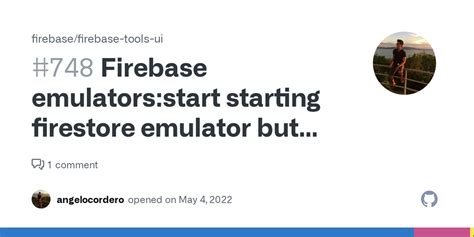Firebase Emulatorsstart Starting Firestore Emulator But Not Ui · Issue