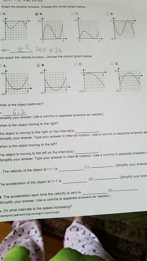 Graph The Position Function Choose The Correct Graph Chegg Com