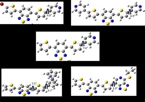 Optimized Geometries For The Target Molecules Showing The Values Of