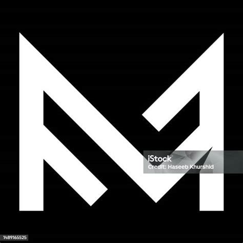 최소한의 Fm 로고 고급 배경에 Mf 편지의 아이콘입니다 Fm 모노그램 이니셜을 기반으로 한 로고 아이디어 전문적인 다양한 문자 기호와 배경에 Mf 로고 0명에 대한 스톡