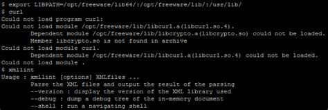 Curl And Xmllint Working Together On Aix Stack Overflow
