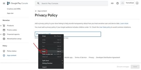 Mobile App Privacy Policy Template Download Termsfeed