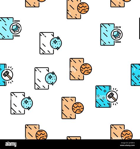 Mirror Installation Vector Seamless Pattern Stock Vector Image And Art Alamy