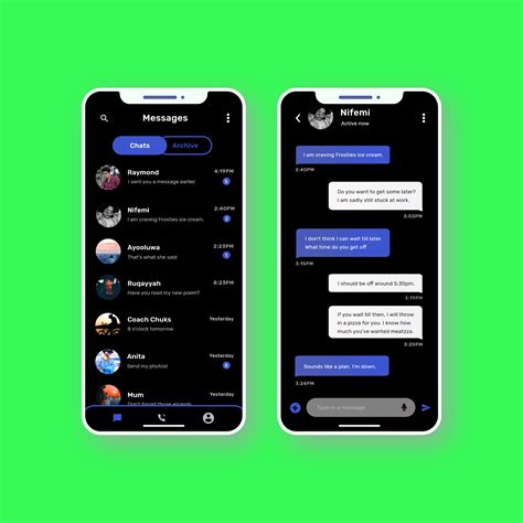 Messaging App Interface On Behance Messaging App Interface On Behance