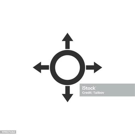 평면 스타일에 3 방향 방향 화살표입니다 벡터 일러스트입니다 도 방향 아이콘 격리입니다 거리에 대한 스톡 벡터 아트 및 기타 이미지 Istock