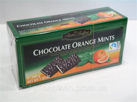 Шоколадные конфеты Maitre Truffout Chocolate Orange Mints с мятой и ...