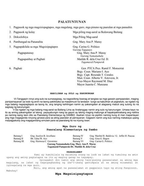 Oath Taking Program Finaldocx Education