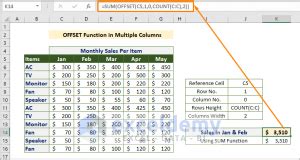 Excel Offset Dynamic Range Multiple Columns In Effective Way