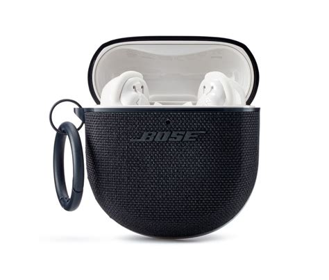 Fabric Protective Earbud Carry Case With Clasp For QC Earbuds II Bose