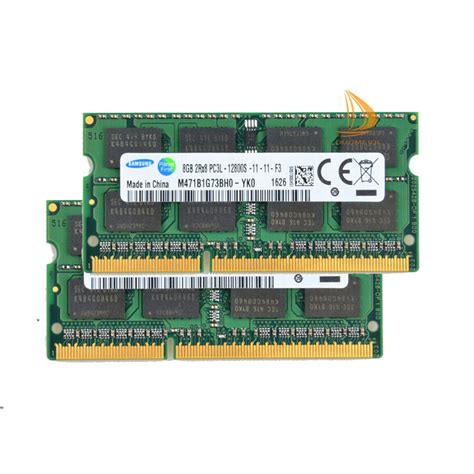 Cpu Ram Samsung 16gb 8gb Pc3l 12800 Ddr3 1600mhz 1 35v Laptop Memeory