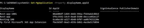 Graph Powershell Cmdlet Get Mgapplication