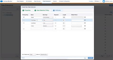 How To Create A Data Extension In Marketing Cloud 2 Ways Salesforce Ben
