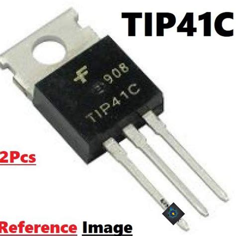 2pcs Chinese Tip41c Tip41 Tip 41 Tip 41 Npn Transistor 100v 6a 65w 3