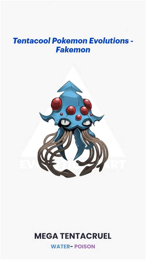 Tentacool Pokemon Evolutions Fakemon Pokemon Cards Pokemon Evolution
