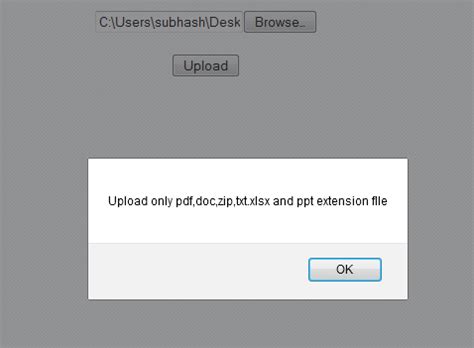 Asp Net File Upload Validate File Extension Using JavaScript