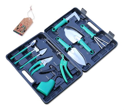 Kit Herramientas Jardinería Plantas X10 Piezas En Acero Más