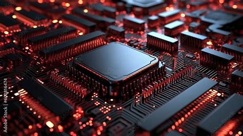 Highly Detailed Technology Texture Ai Supercomputer Chrome Insane