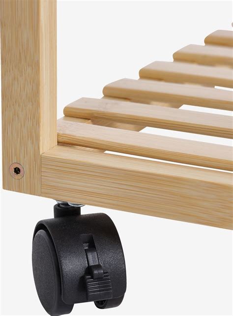 თარო გორგოლაჭებით Egtved 3 იანი ბამბუკი Jysk