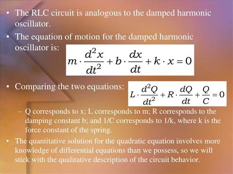 PPT The RLC Circuit PowerPoint Presentation Free Download ID 830295