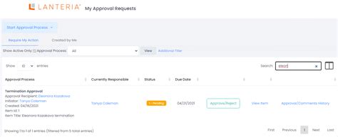 Approval Process Example