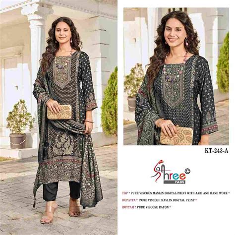 Shree Fabs Hit Design Kt 243 Colours By Shree Fabs Kt 243 To Kt 243 C