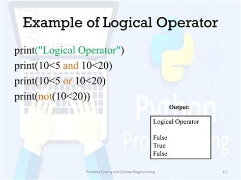 Operators In Python PDF