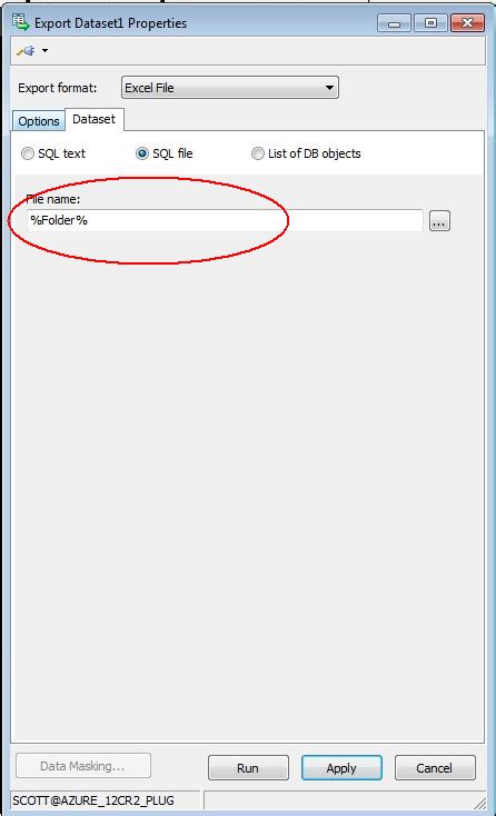export dataset multiple queries toad for oracle and devops toolkit