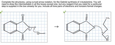 solved complete the structures using curved arrow notation