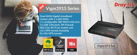 New Draytek Dual Wan Gigabit Broadband Routers Vigor2915 Series I Lan Technology
