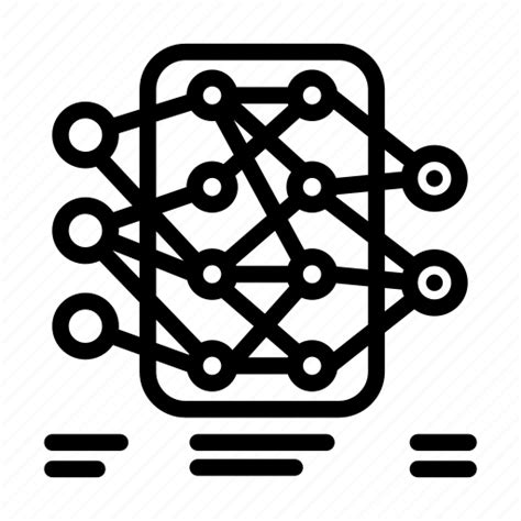 Neural Network Diagram Machine Learning Algorithm Model Icon